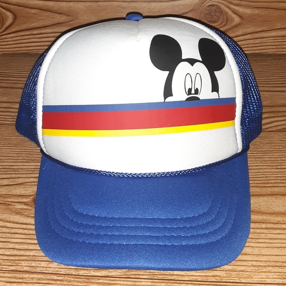 Disney | Accessories | Vintage Disney Mickey Mouse Mesh Trucker Hat Cap ...